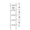 Shelf Support Strip, Length: 3500 mm, Screw Fixing, Steel - solmer.co.uk