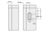 Concealed Cabinet Hanger, Screw Mounting, Libra H1 Unhanded - solmer.co.uk