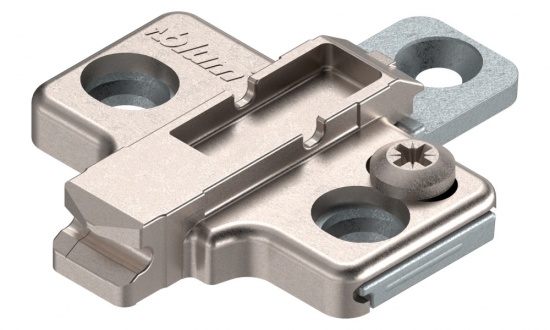 Blum Compact Face Fix Hinge / Screw on / Nickel Plated - solmer.co.uk