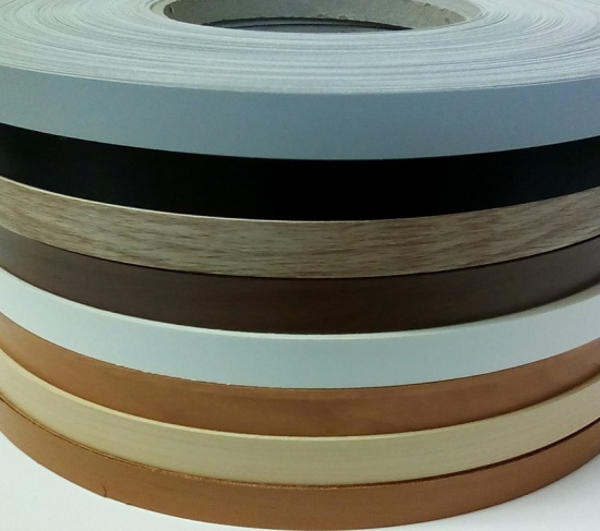 Melamine Edge Band Iron on Edging Tape Pre Glued - solmer.co.uk