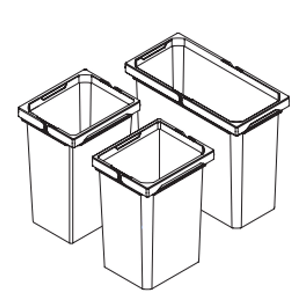 Replacement Inner Waste Bin for Vauth Sagel ENVI Space - solmer.co.uk