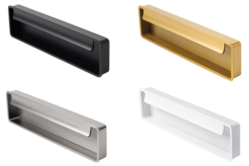 FOLD Inset Handle Zinc Alloy Fixing Centres 128 mm - solmer.co.uk