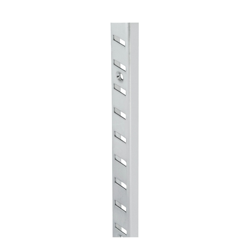 Shelf Support Strip, Length: 3500 mm, Screw Fixing, Steel - solmer.co.uk