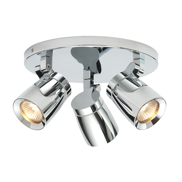 Ceiling Spotlight Knight Chrome Plated IP44 - solmer.co.uk