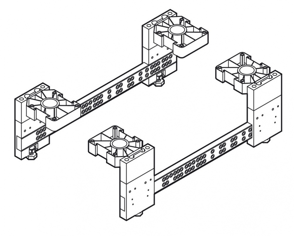 Plinth Drawer Fitting Set for Moulded Plastic Drawer System - solmer.co.uk