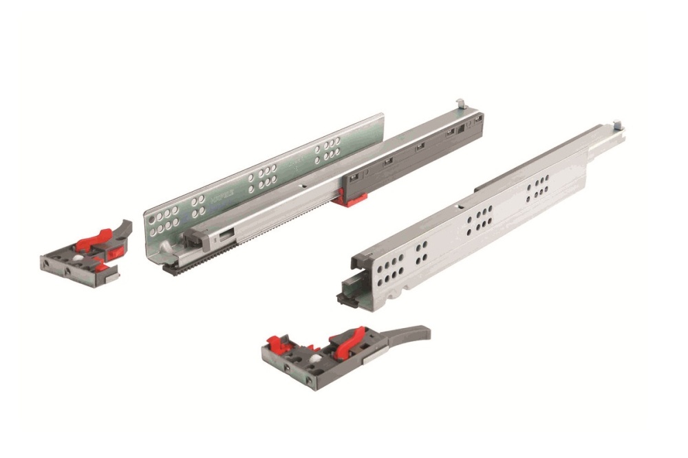 Concealed Drawer Runners, Full Extension, Push to Open with Soft Close ...