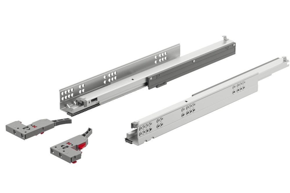 Concealed Push to Open Undermounted Drawer Runner, Full Extension ...