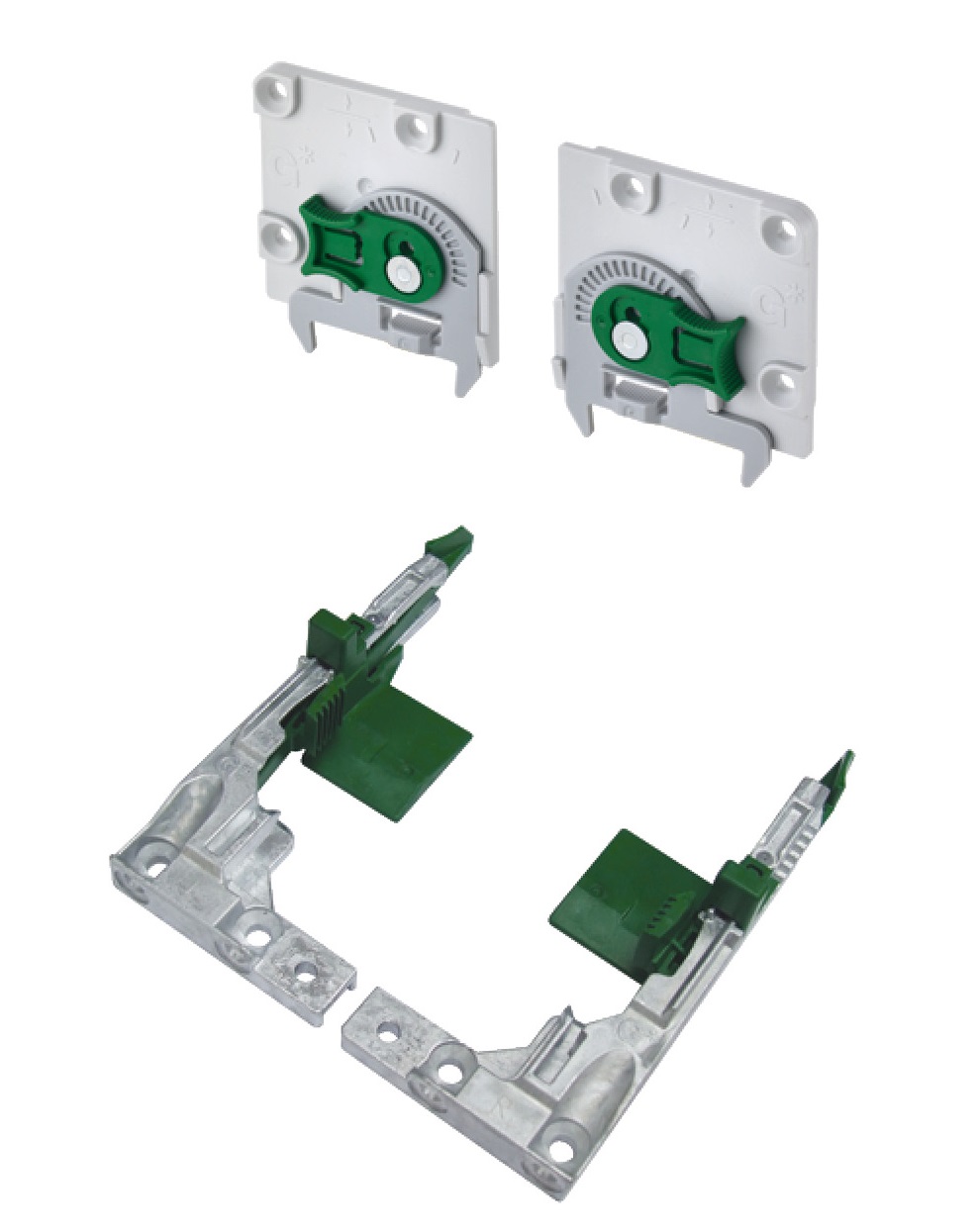 Fixing Brackets Clips for Narrow Drawers Set - solmer.co.uk