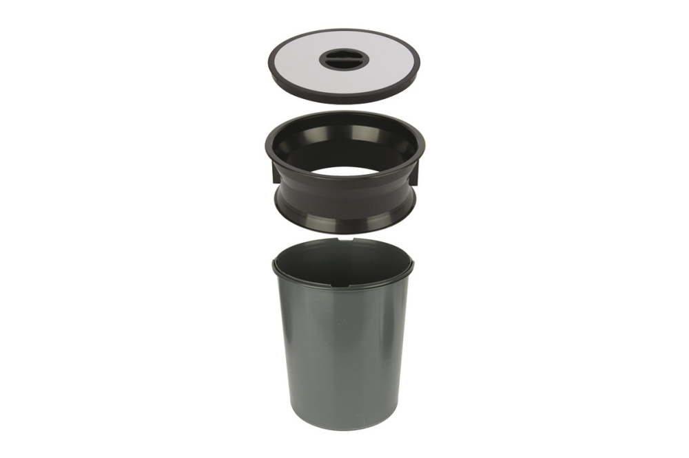 Kitchen Worktop Waste Bin Stainless Steel - Own bags - solmer.co.uk