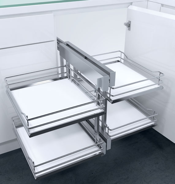 Kitchen Flex Corner Swing Out Corner Unhanded Unit - solmer.co.uk