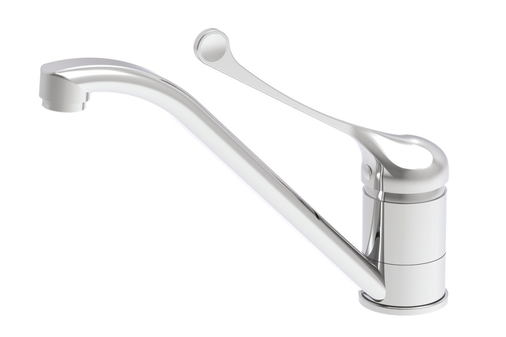 Mixer Tap, for Accessible Kitchens, Monobloc Long Lever - solmer.co.uk