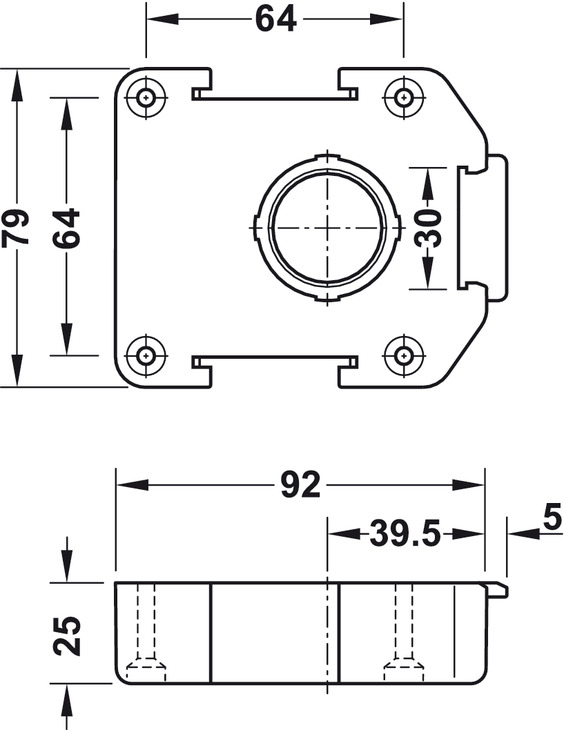 Plinth System Foot Top Section AXILO™ 78 - solmer.co.uk