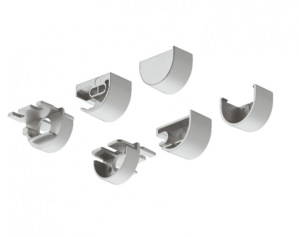 Loox 2194 End Cap Set for Loox Drawer Profile - solmer.co.uk