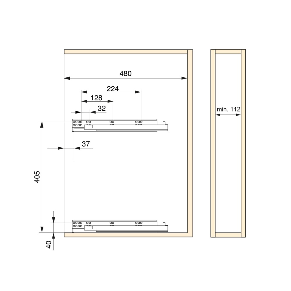 Pull Out Bottle Lateral System with Soft Close Runners - solmer.co.uk