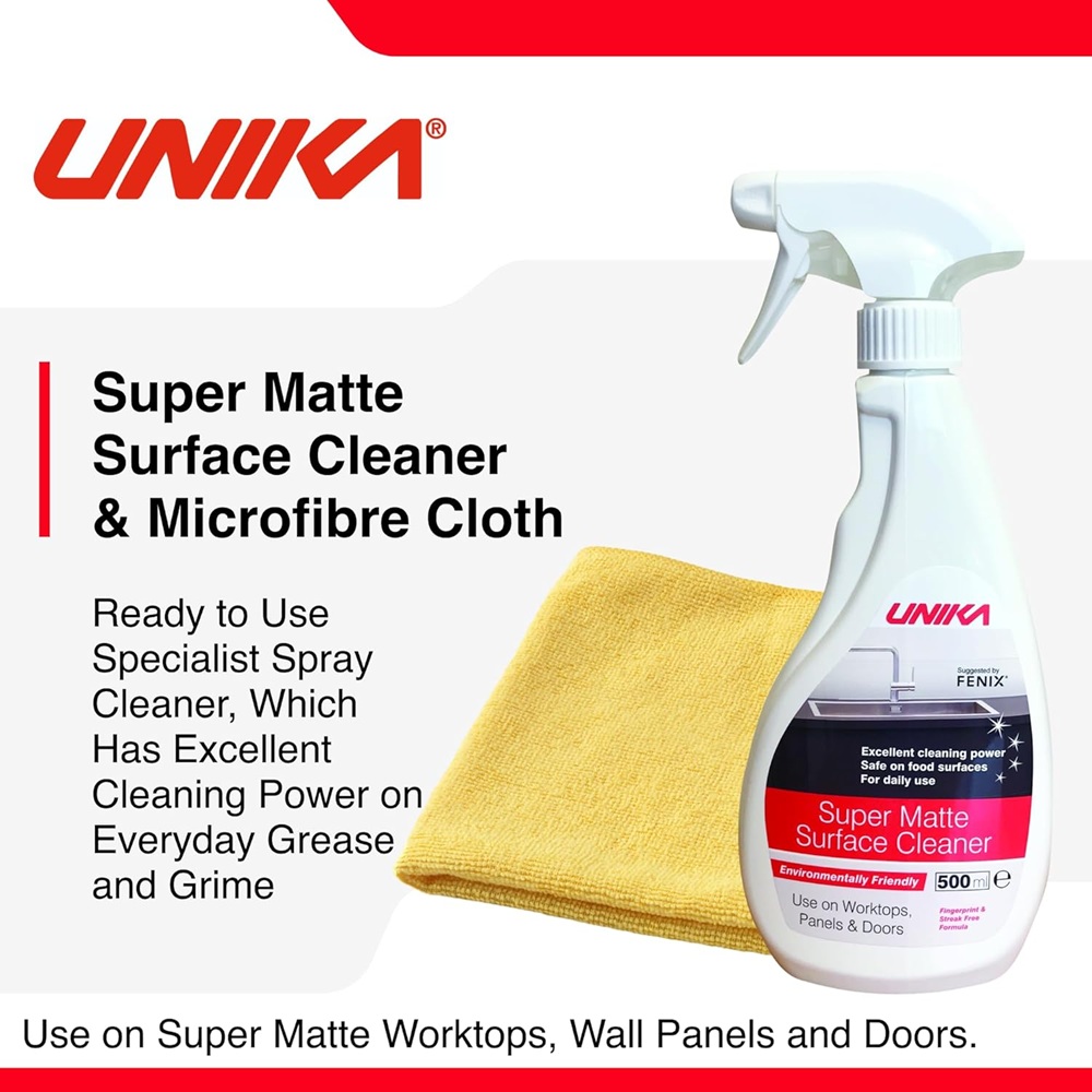 Super Matte Surface Laminate Cleaner 500ml + Microfibre Cloth - solmer ...