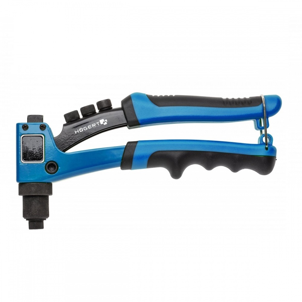 Hand Riveter Adjustable 215mm with 4 Nozzle - solmer.co.uk