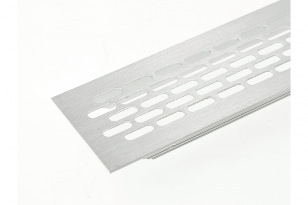 KITCHEN WORKTOP / PLINTH HEAT VENT GRILL ALUMINIUM - solmer.co.uk