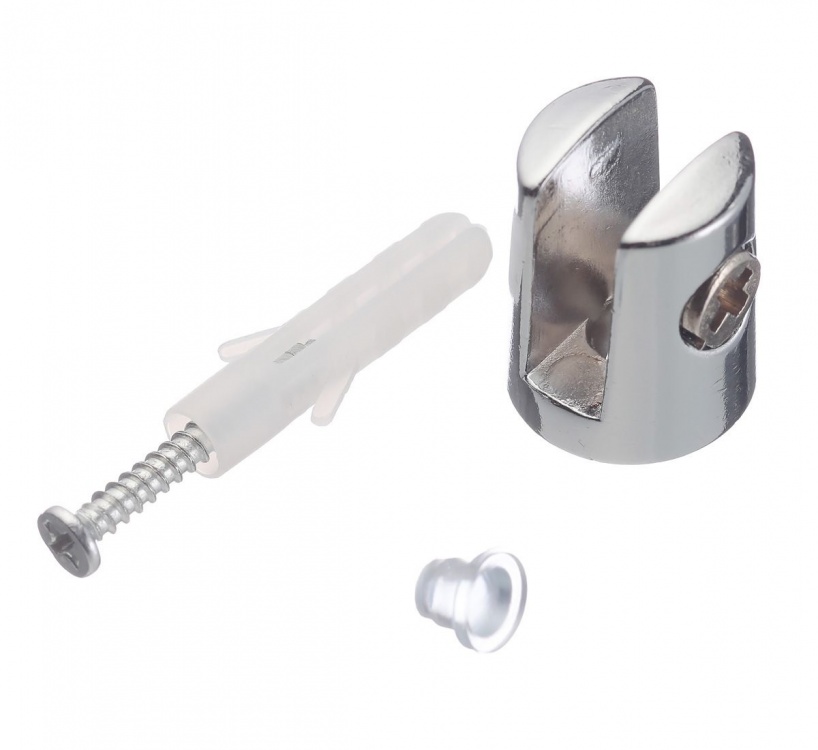 Shelf Support Clamp Bracket Design K135 Glass Shelves - solmer.co.uk