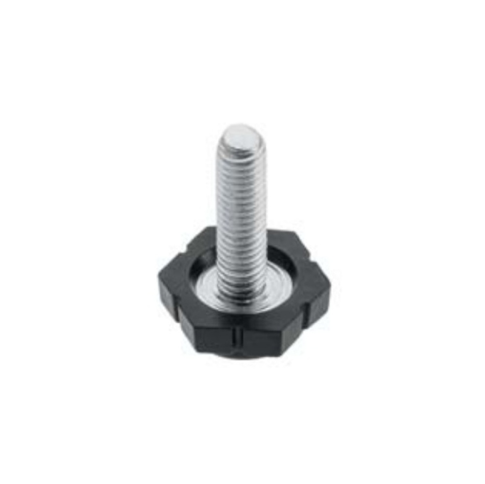 Square Adjustable Leveling Furniture Feet M6x20mm - solmer.co.uk