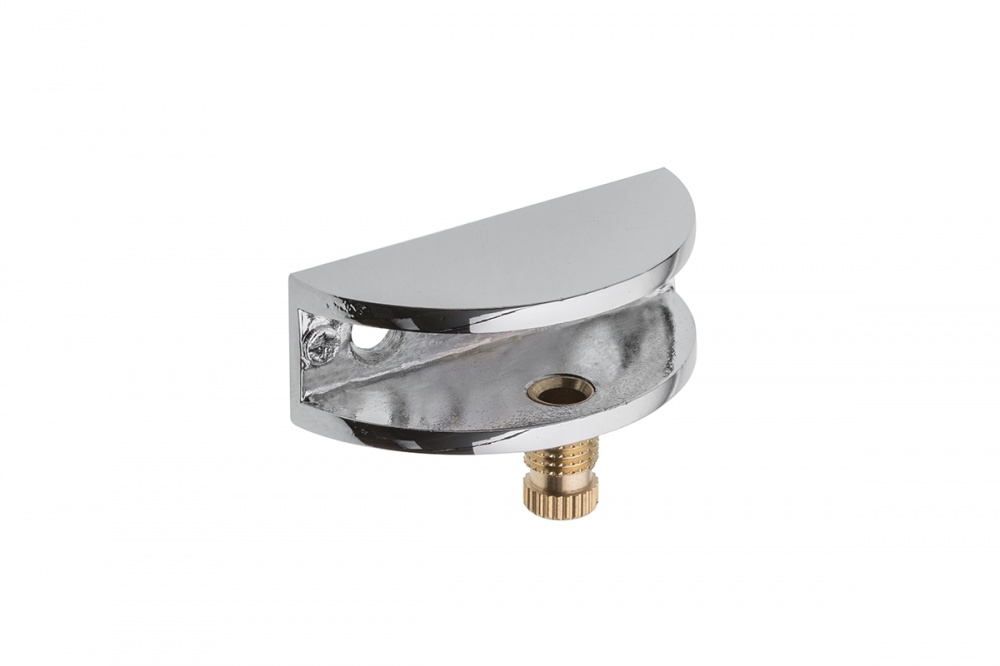 Glass Shelf Support WP2710 Screw Fixing Chrome - solmer.co.uk