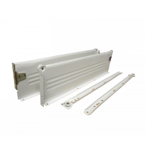 Metal Kitchen Drawer Runner & Side Set WHITE - solmer.co.uk